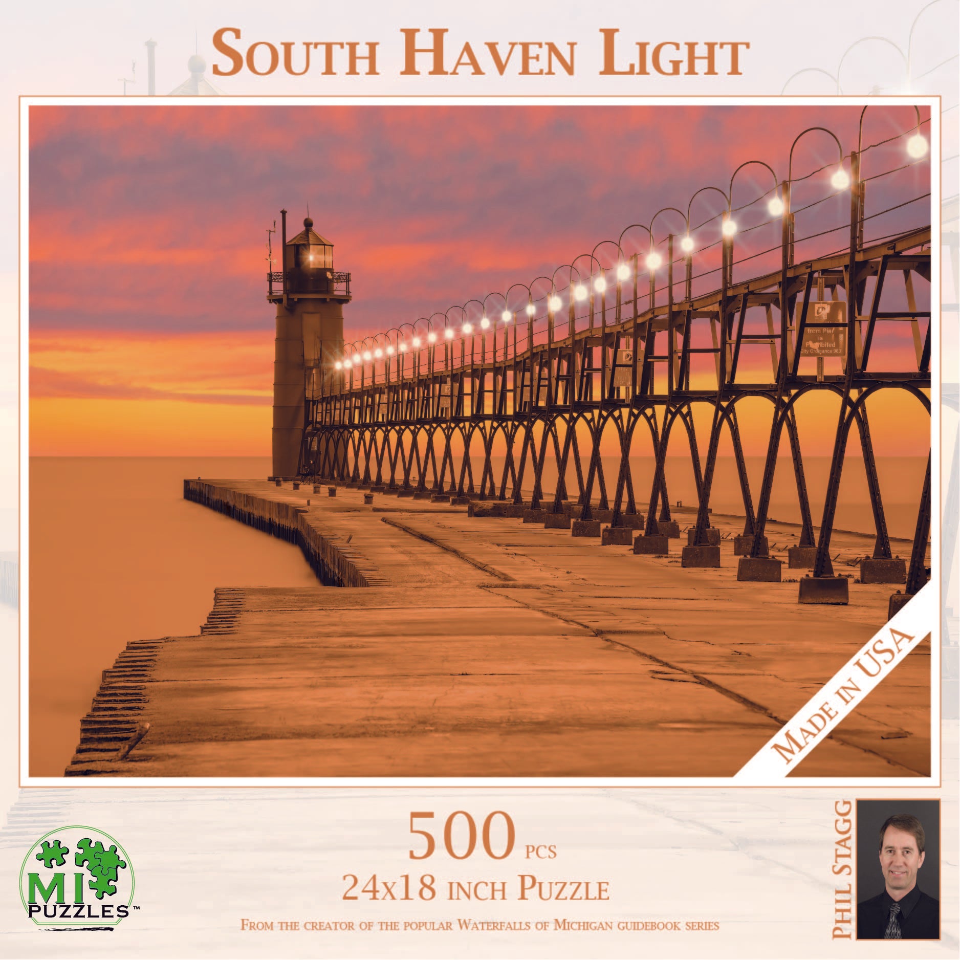 South Haven Light Puzzle | 500-Piece Puzzle – Michigan Awesome