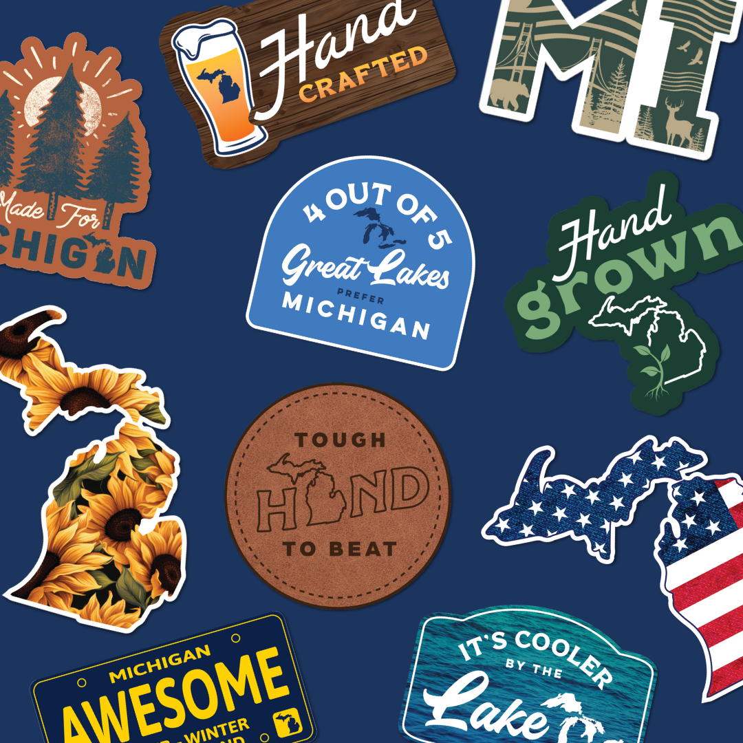 Michigan Stickers | Many Options & Styles | Free Shipping – Michigan ...