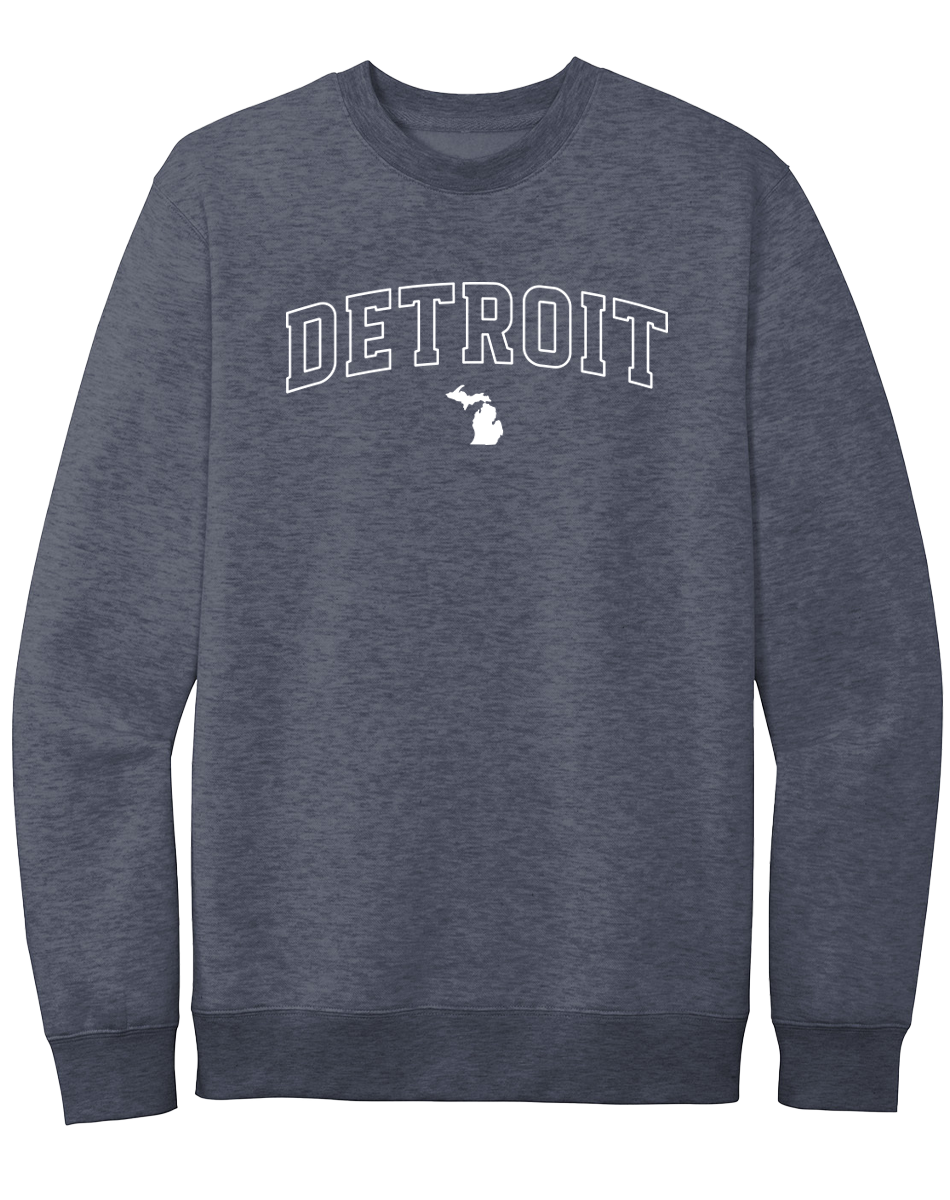 Detroit Crewneck Sweatshirt – Michigan Awesome