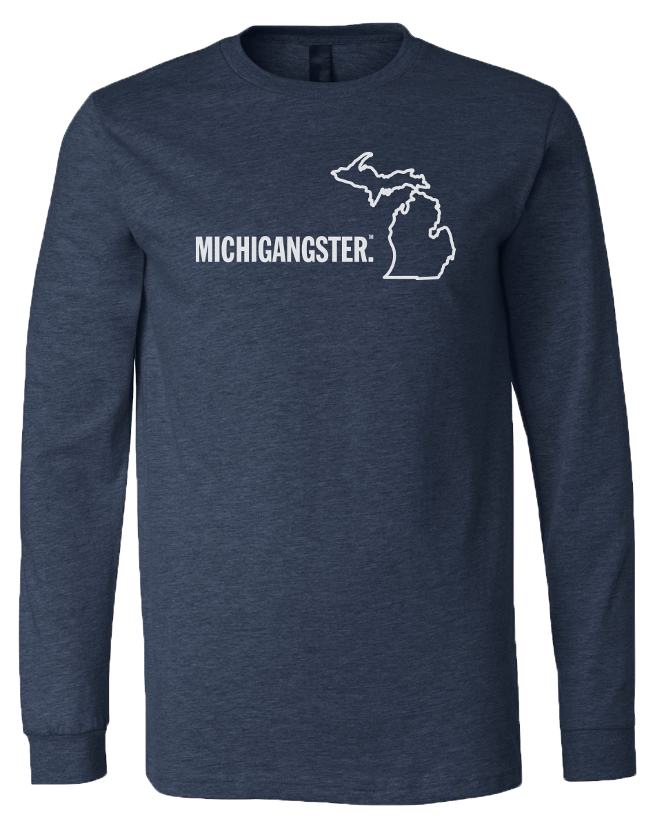 Michigangster Long Sleeve T-Shirt – Michigan Awesome