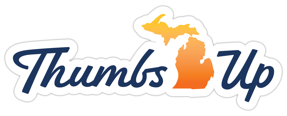 Thumbs Up Sticker | Michigan Sticker | Michigan Awesome