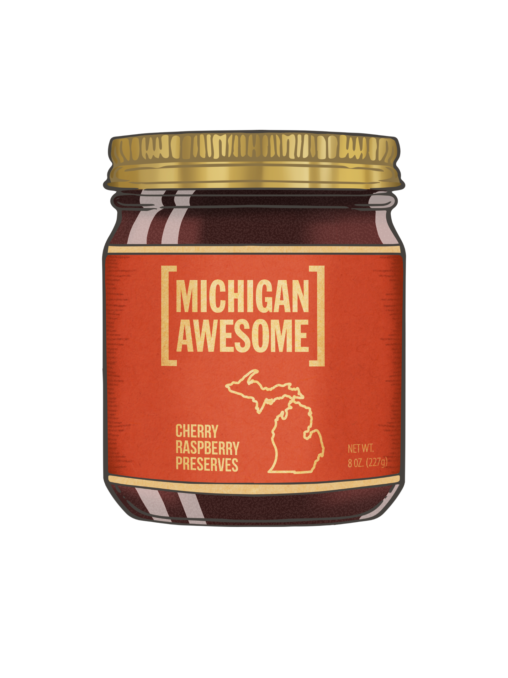 Michigan Cherry Raspberry Jam | Made In Michigan – Michigan Awesome