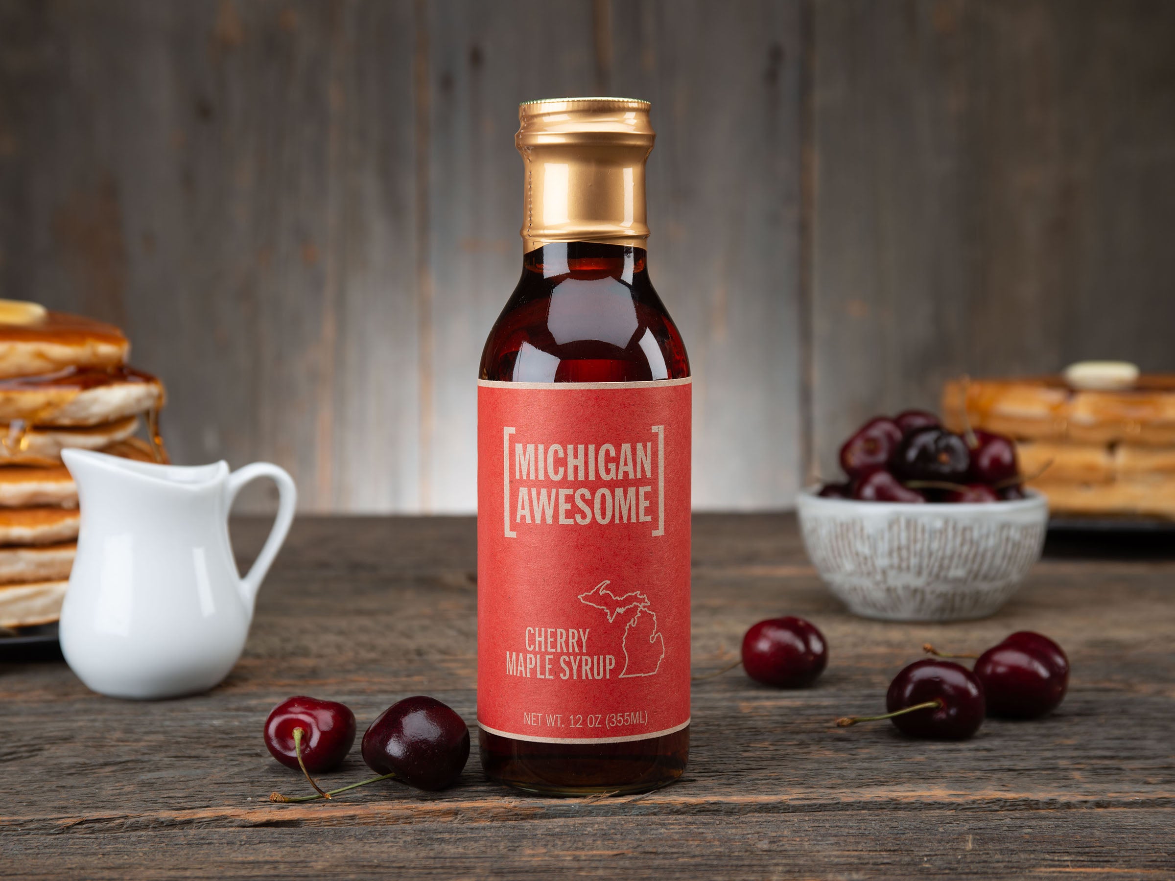 Michigan Cherry Maple Syrup | Free Shipping | Michigan Awesome