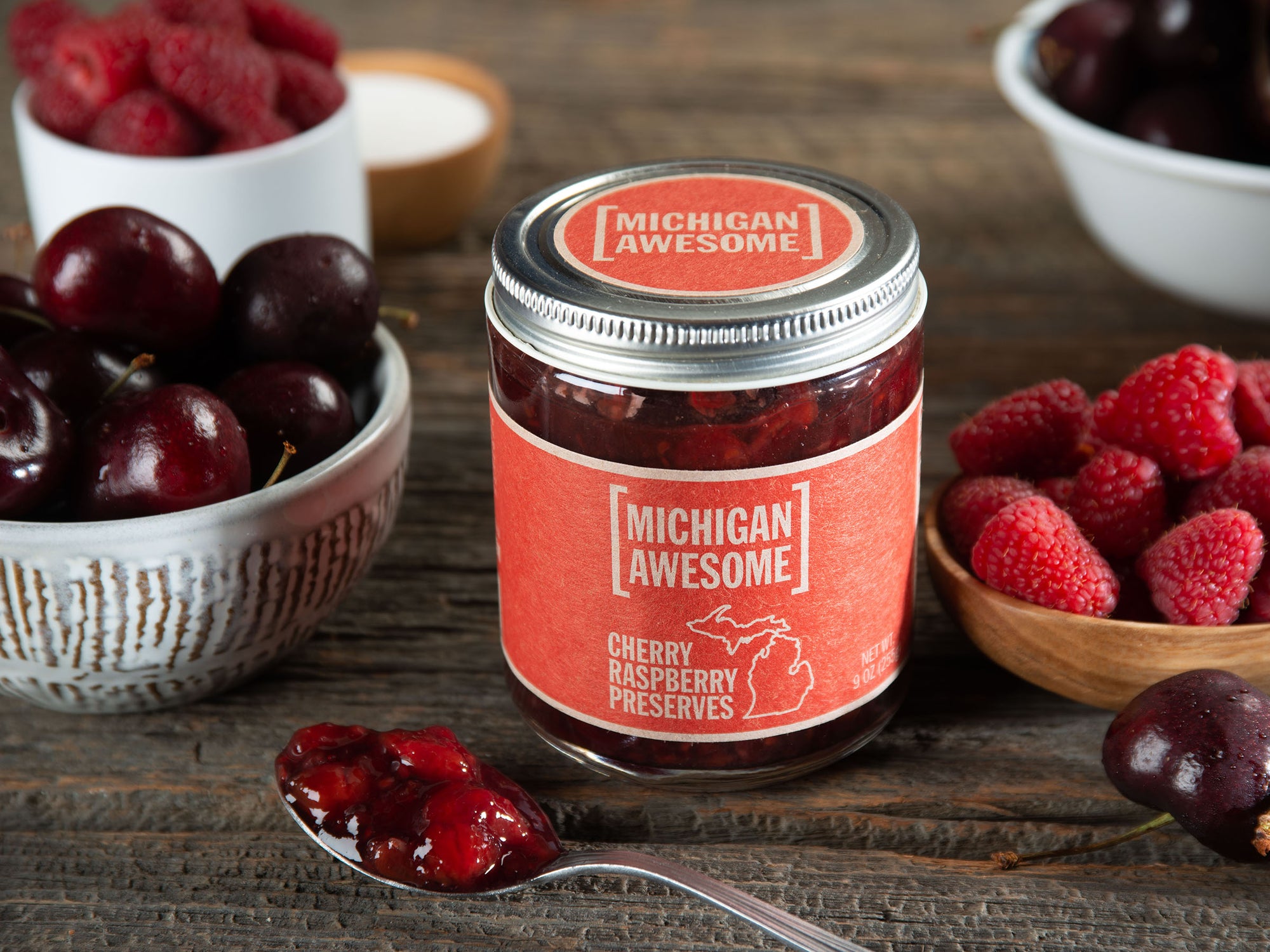 Michigan Cherry Raspberry Jam | Made In Michigan – Michigan Awesome