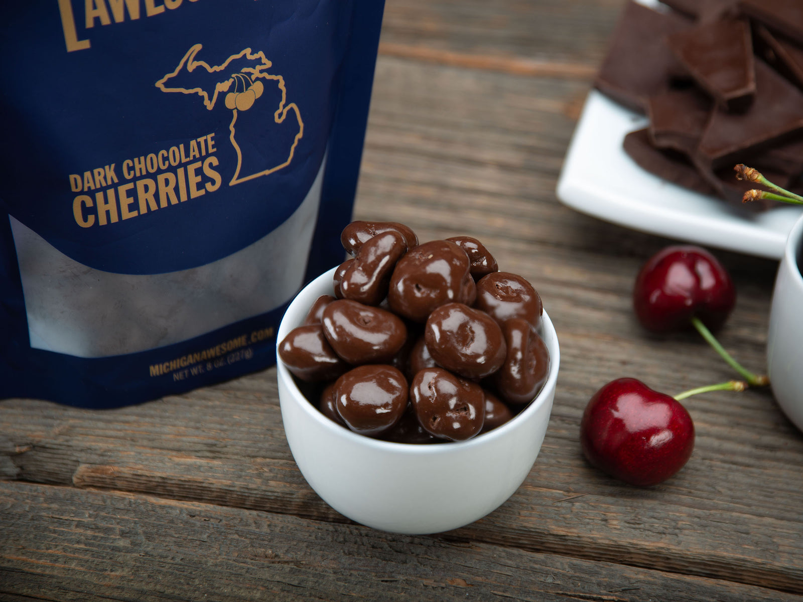 Michigan Dark Chocolate Cherries | Made In Michigan – Michigan Awesome