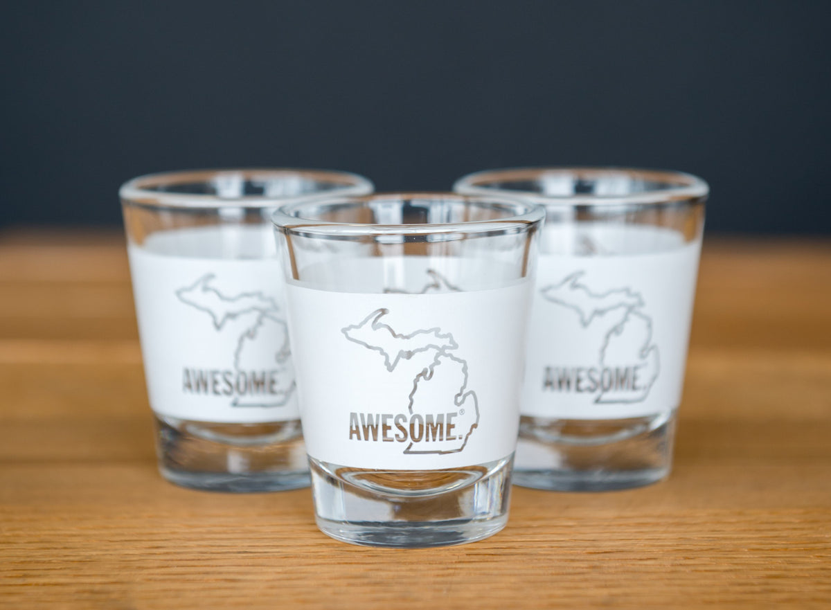 Michigan Shot Glass | Made In Michigan | Michigan Awesome